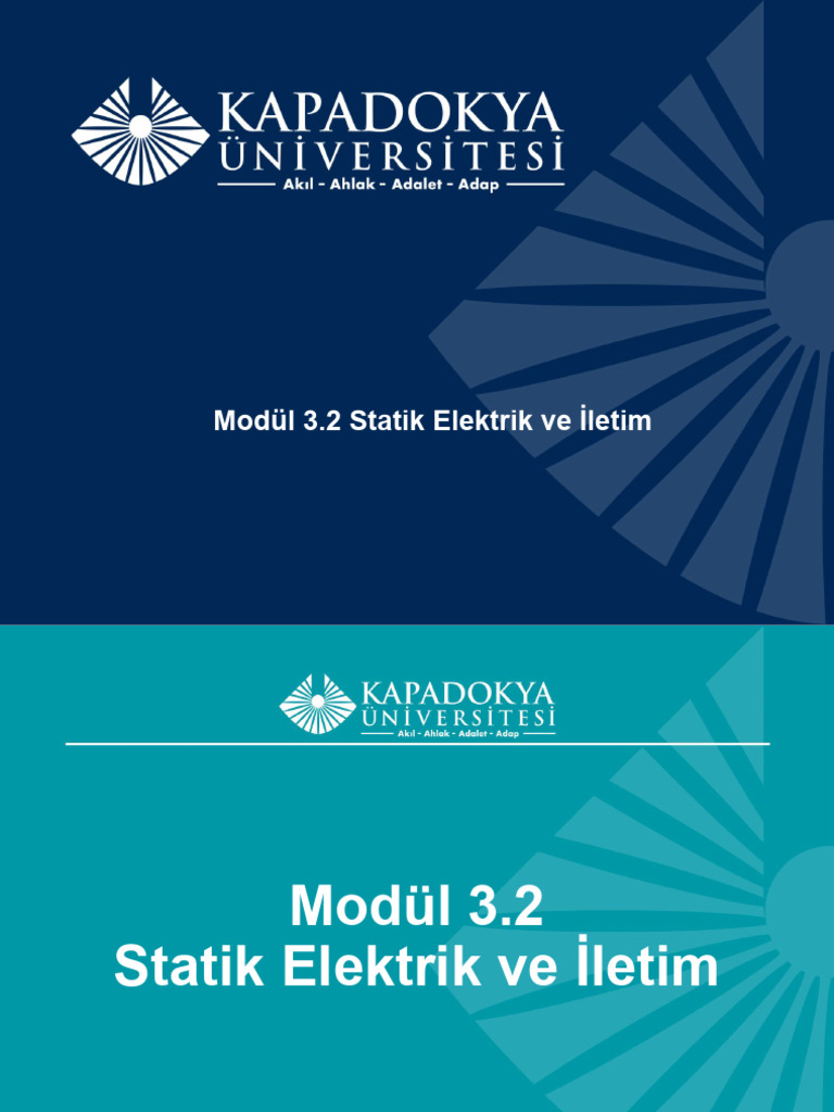 Modül 3.2 Statik Elektrik Ve İletim | PDF
