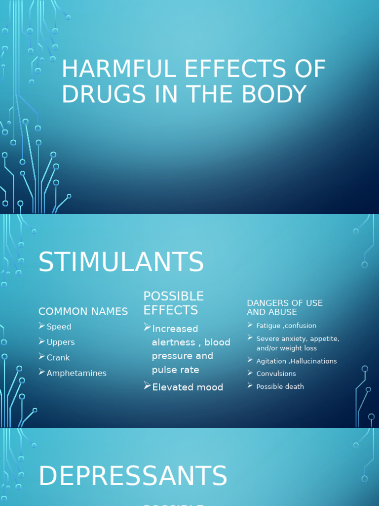 Harmful Effects of Drugs in The Body | PDF | Cannabis (Drug ...