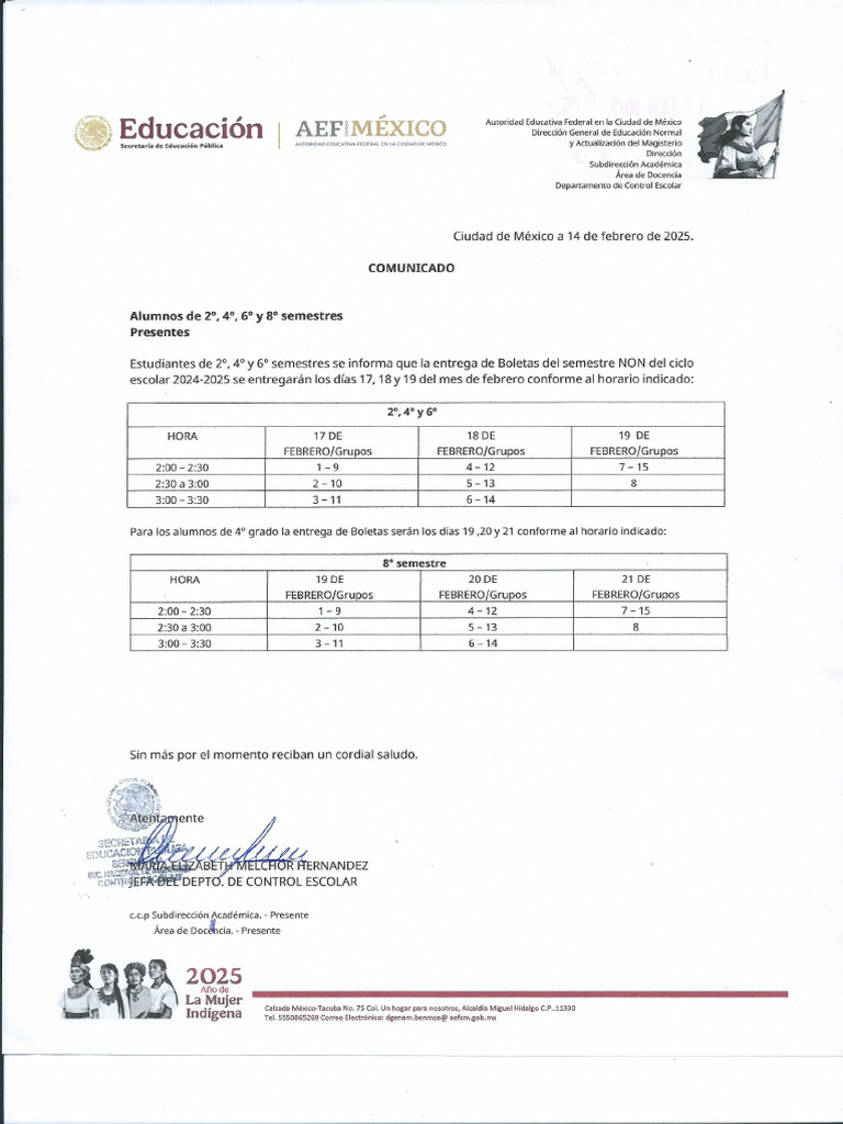 Comunicado Control Escolar Boletas - 250217 - 093831 | PDF