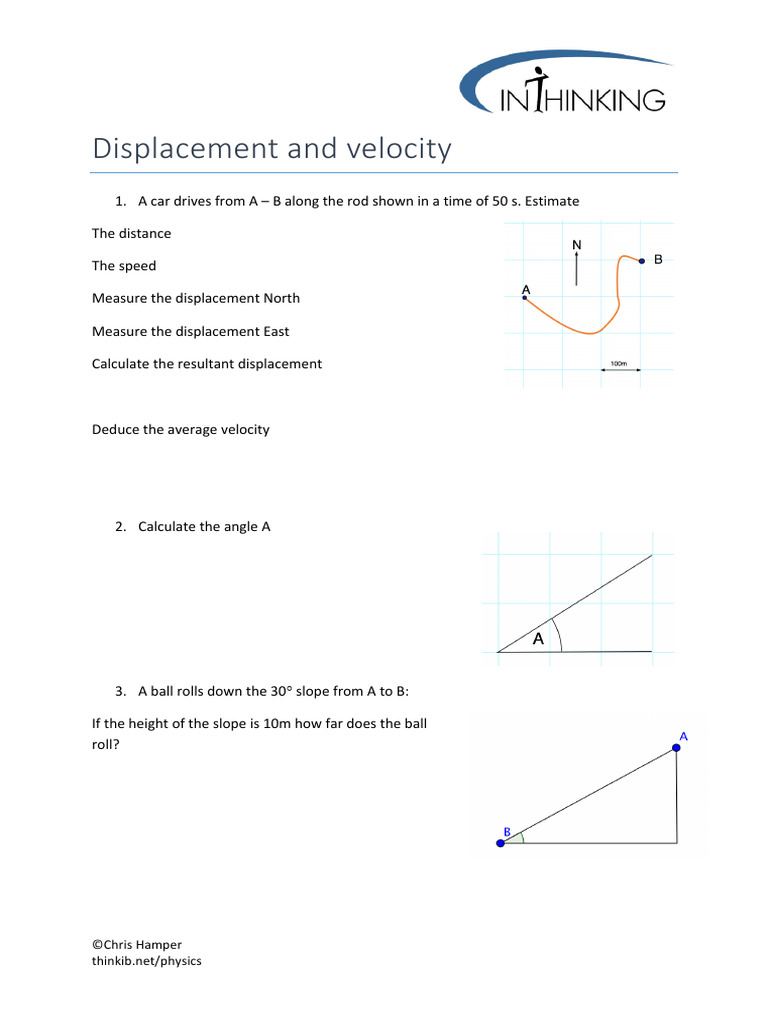Displacement and Velocity | PDF