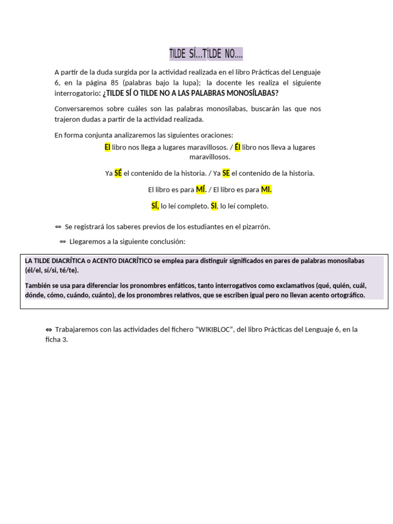 Tilde Diacritica | PDF