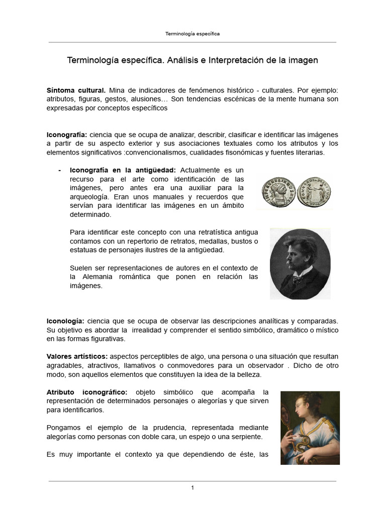 Terminología Específica Análisis e Interpretación de La Imagen | PDF ...