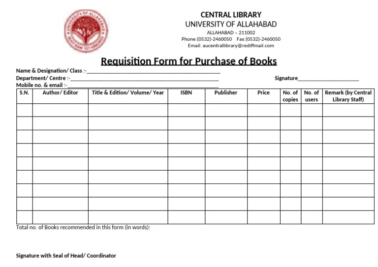 1620897402book Requisition Format | PDF