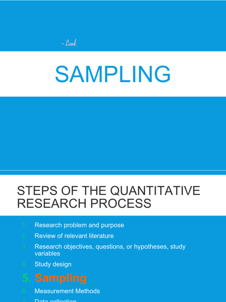 Lec 6. Sampling | PDF