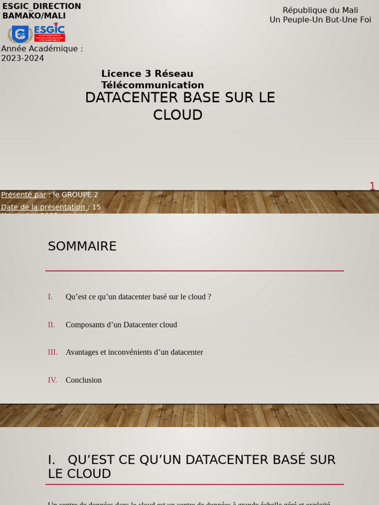Data Center Basé Sur Le Cloud | PDF | Cloud computing | Centre de données