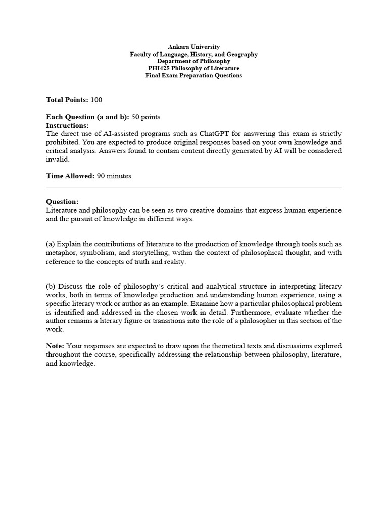 Final Examination | PDF