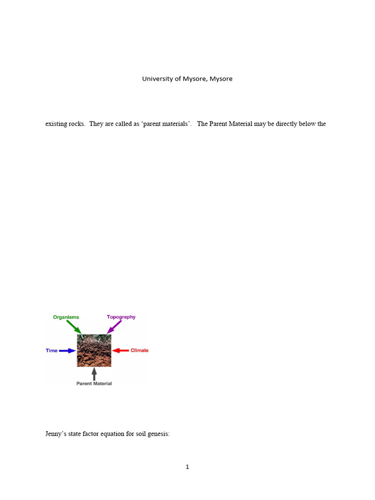 Soilformingprocesses 1 Pdf Soil Weathering