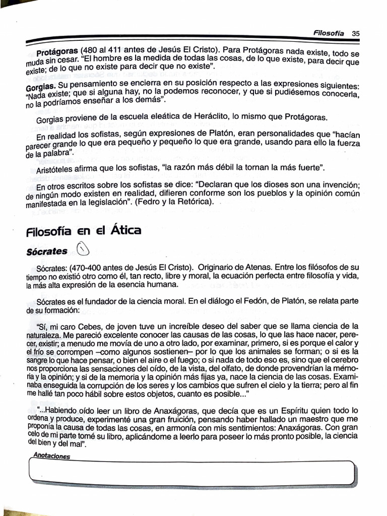 Filosofía en El Ática: Protágoras | PDF | Sócrates | Platón