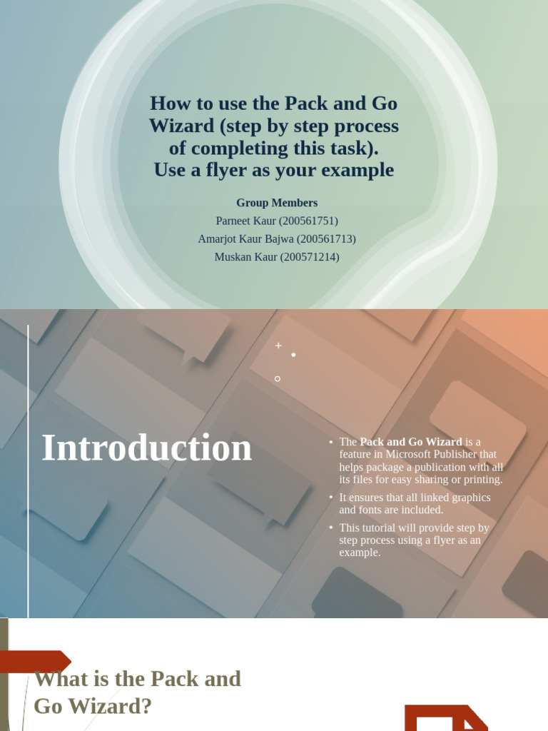 How To Use The Pack and Go Wizard | PDF | Computer File | System Software