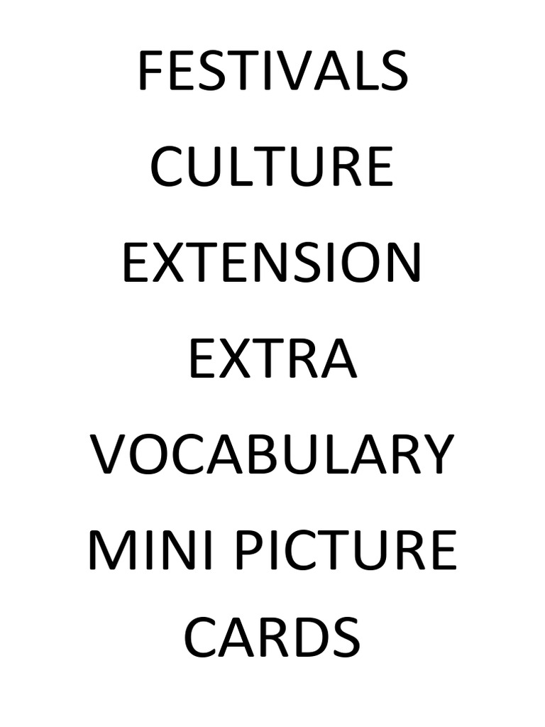 Carátulas de Inglés para Festivales | PDF