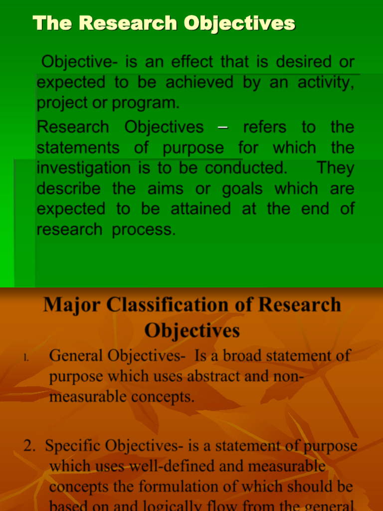 Lesson 8 Classification of Research Objectices | PDF | Hypothesis | Concept