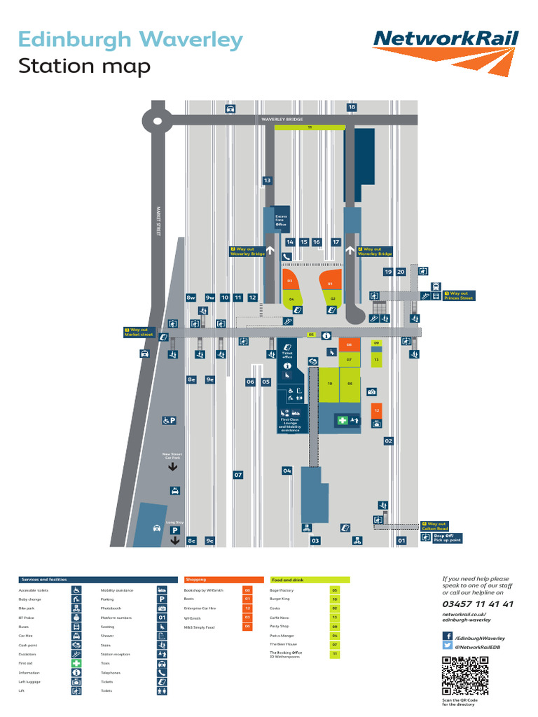 Edinburgh Station Map | PDF | Transport | Land Transport