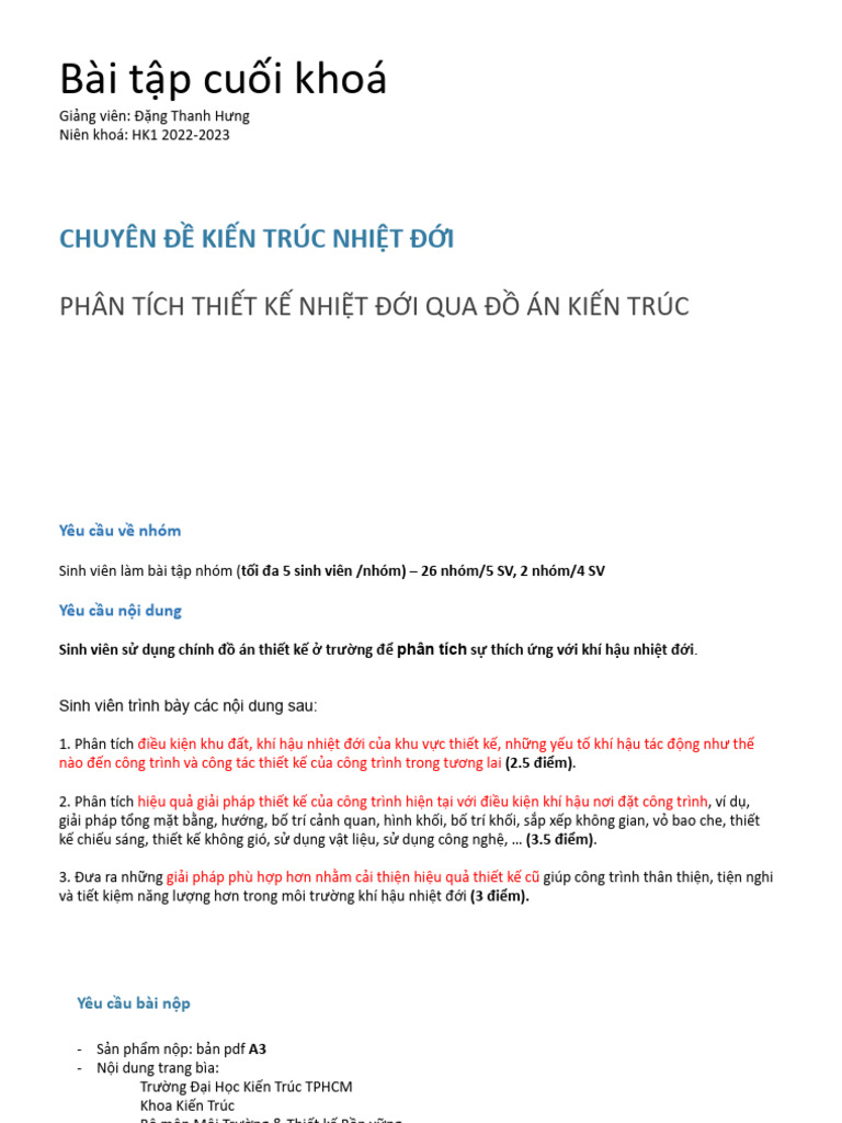 Bai tap cuoi khoa - KH1 - 2022-2023 | PDF