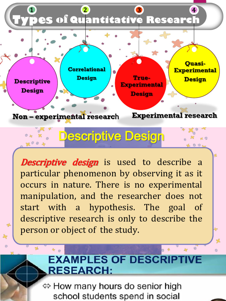 Types of Quantitative Research Designs | PDF | Experiment | Statistics