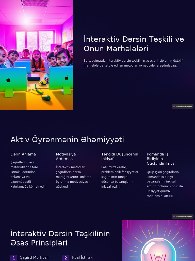 Interaktiv Dersin Teskili Ve Onun Merheleleri 2 | PDF