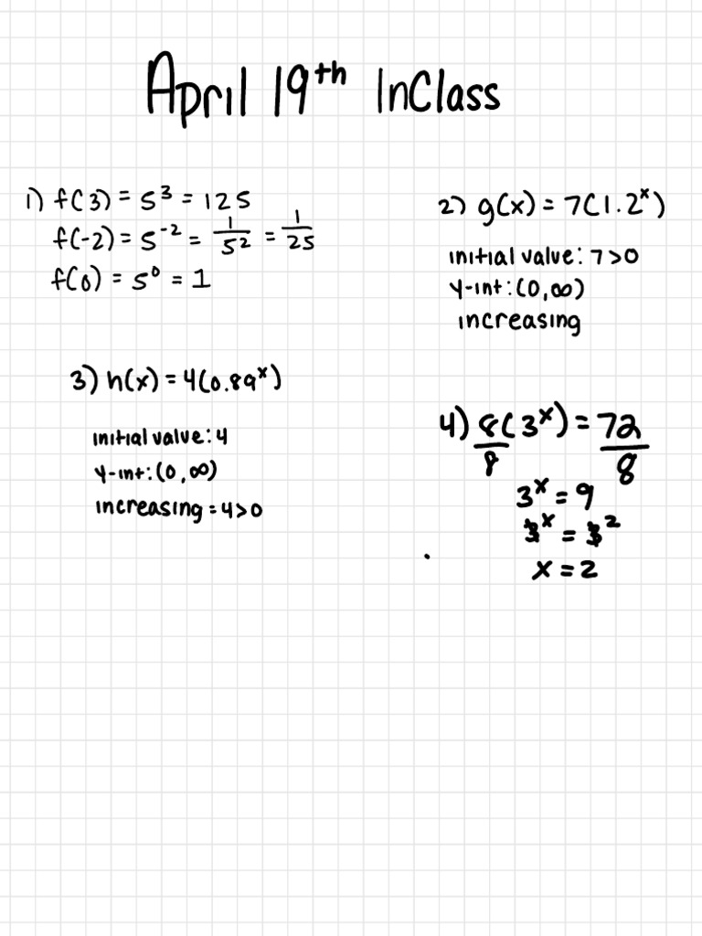 April 19 Inclass | PDF