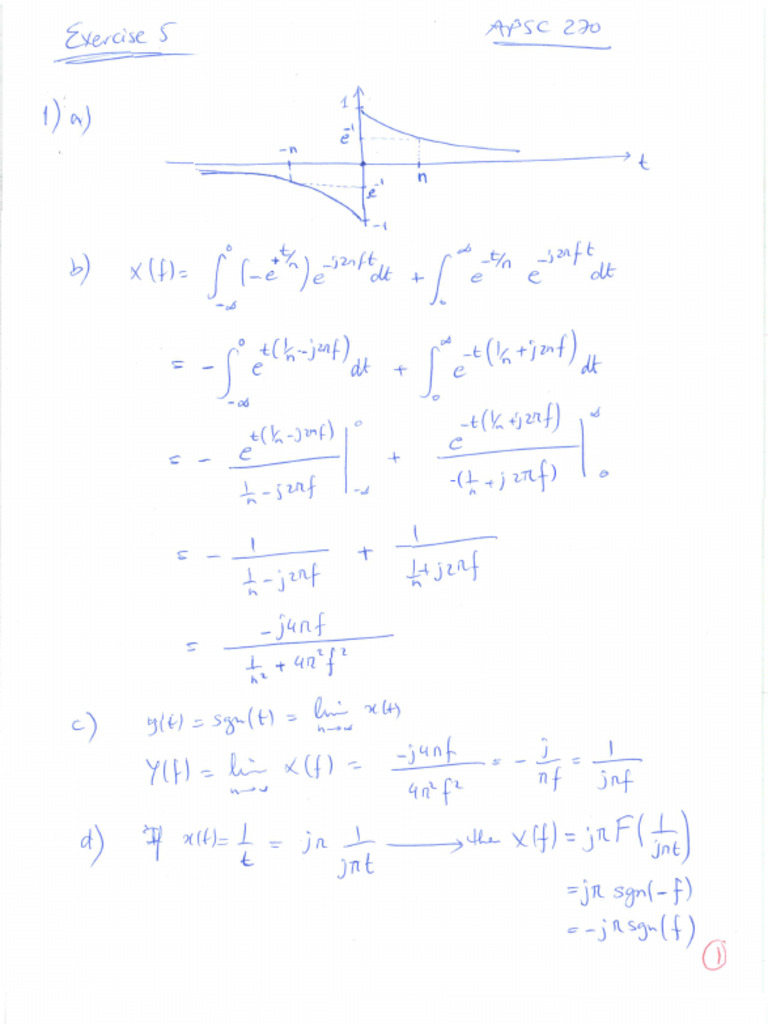 Lecture 5 Exercises - Solutions | PDF