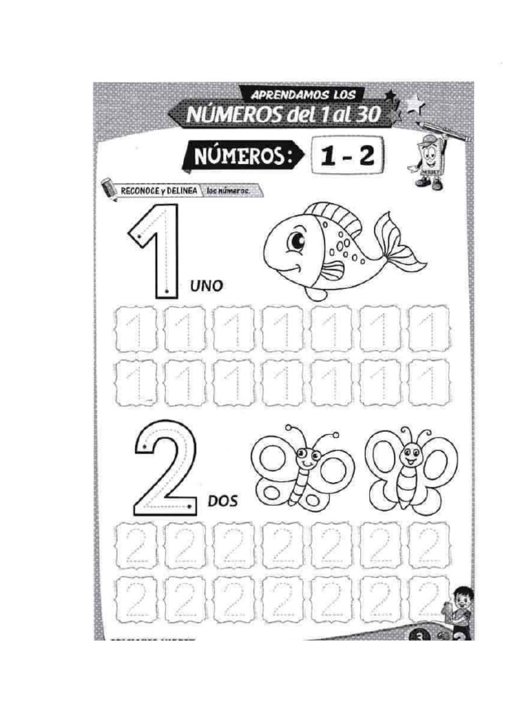 Mis Primeros Numero Del 1 Al 10 | PDF