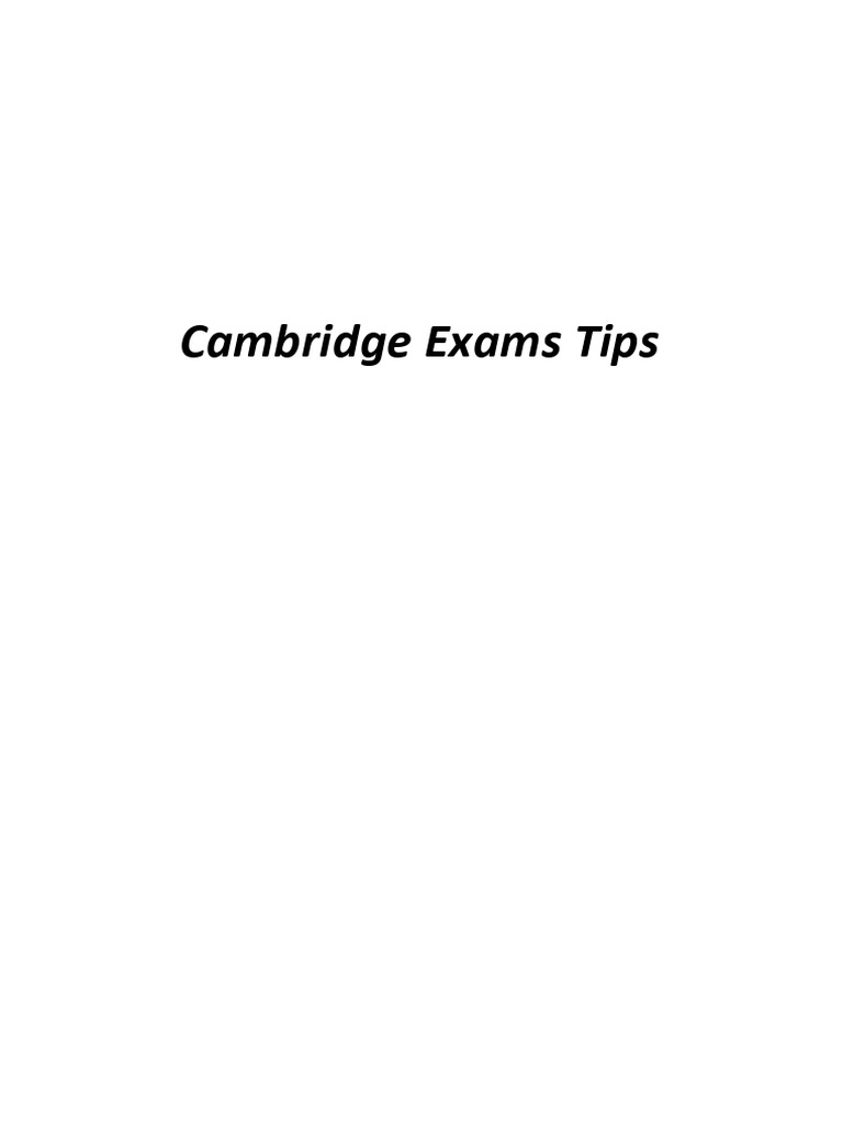 Exam Tips | PDF