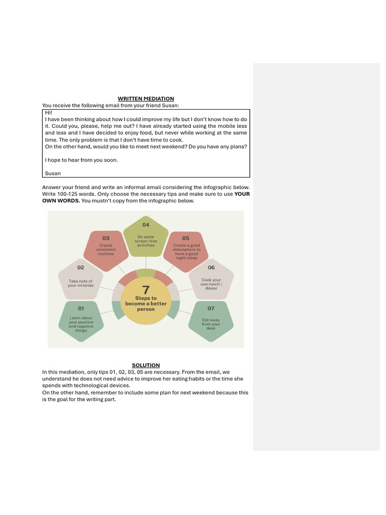 Written mediation sample solved. (1) | PDF | Grammar | Linguistics