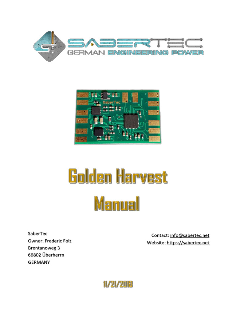 Golden Harvest Manual1 | PDF | Parameter (Computer Programming ...