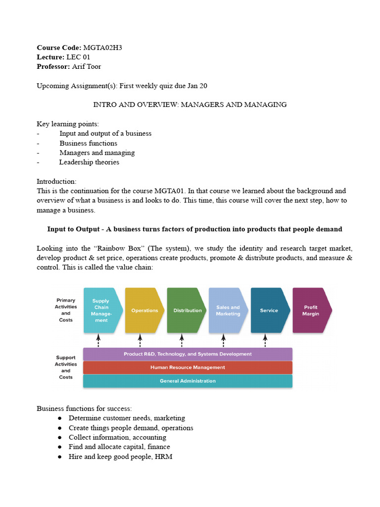 Managing Business Functions and Leadership | PDF | Leadership | Economies