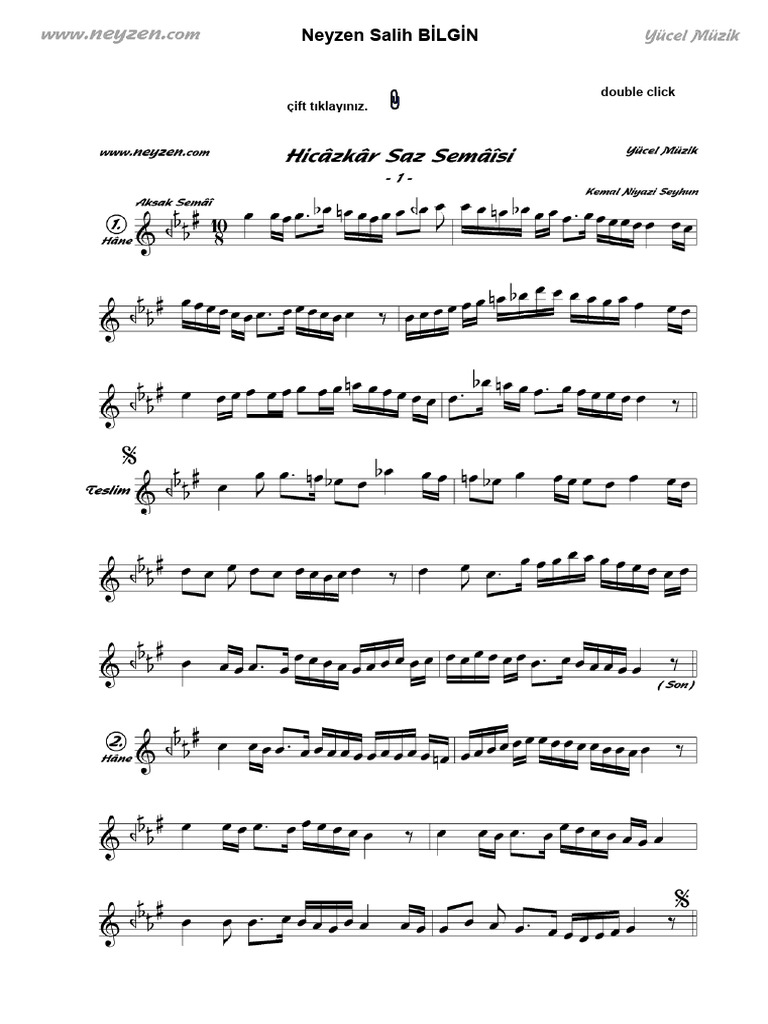 Hicazkar Ss Kemal Niyazi Seyhun Salih Bilgin Kiz | PDF