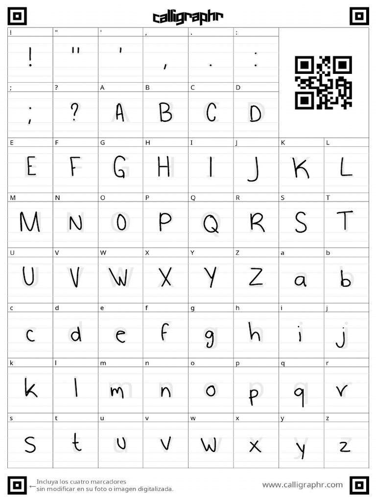 Calligraphr Template 19 | PDF