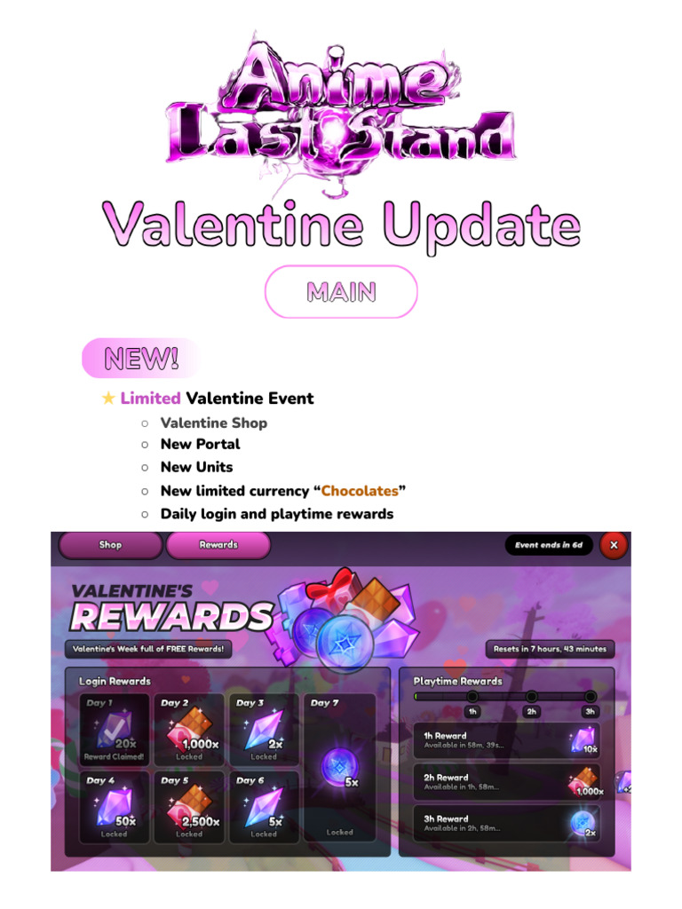 ALS Valentine Update ️ | PDF | Gaming