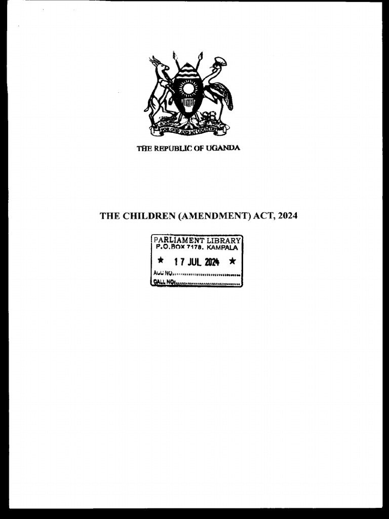 Children (Amendment) Act, 2024 | PDF | Statutory Law | Common Law