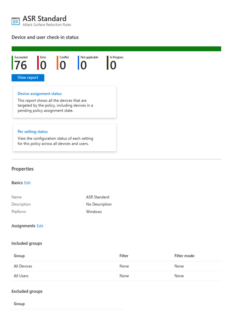 ASR Standard Device Policy Overview | PDF | Microsoft Windows | Ransomware