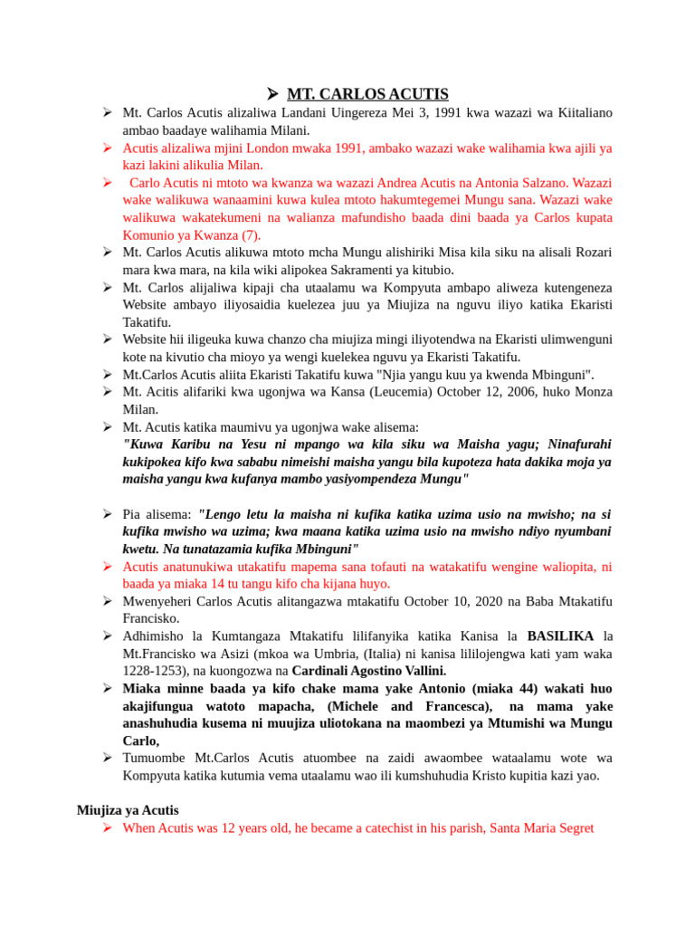 Carlos - Robert Kisunte | PDF