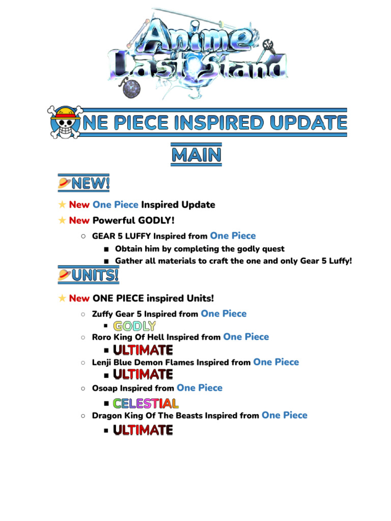 ALS One Piece Godly Update ?_☠️ (1) (2) (1) | PDF