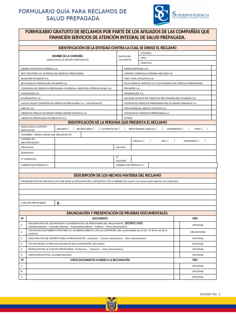 Guía de Reclamos Salud Prepagada | PDF | Seguro | Cuidado de la salud