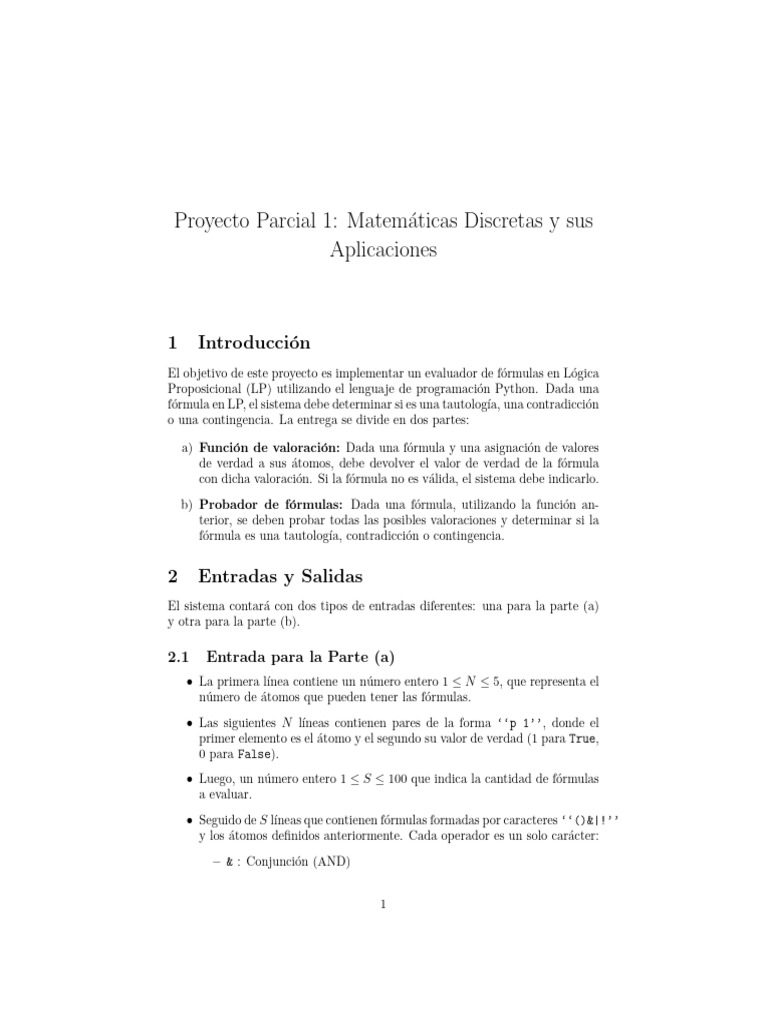 Proyecto Parcial 1: Matem Aticas Discretas y Sus Aplicaciones | PDF ...