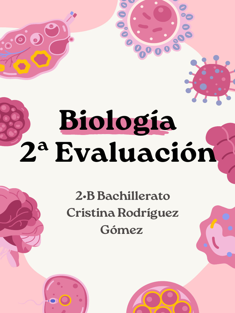 Documento A4 Portada Proyecto de Biología Ilustrativo Rosa | PDF
