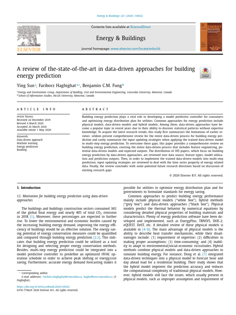 A Review of The-State-Of-The-Art in Data-Driven Approaches For Building | PDF | Support Vector ...