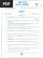 BHSEC - English Paper 1 | PDF | Sentence (Linguistics) | Part Of Speech