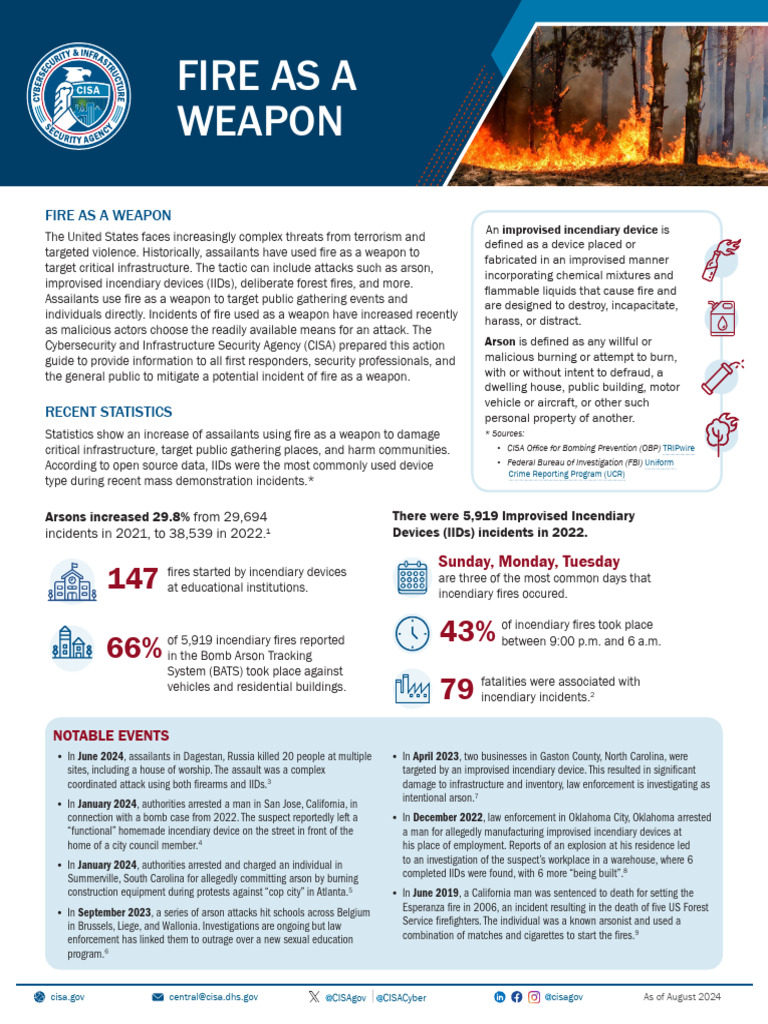 2017 Arson Incident Report Overview | PDF | Arson | Crime & Violence