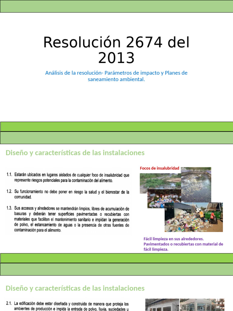 Resolución 2674 Del 2013 | PDF | Contaminación