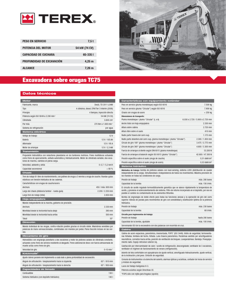 TC75 | PDF | Bomba | Engranaje