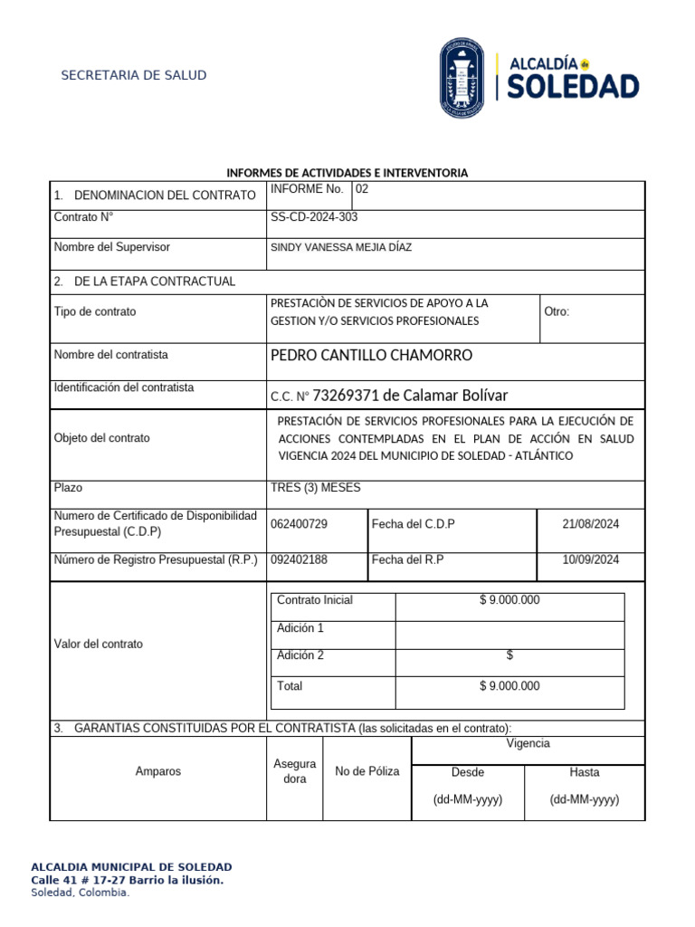 2-Formato Informe de Gestion 2024 | PDF