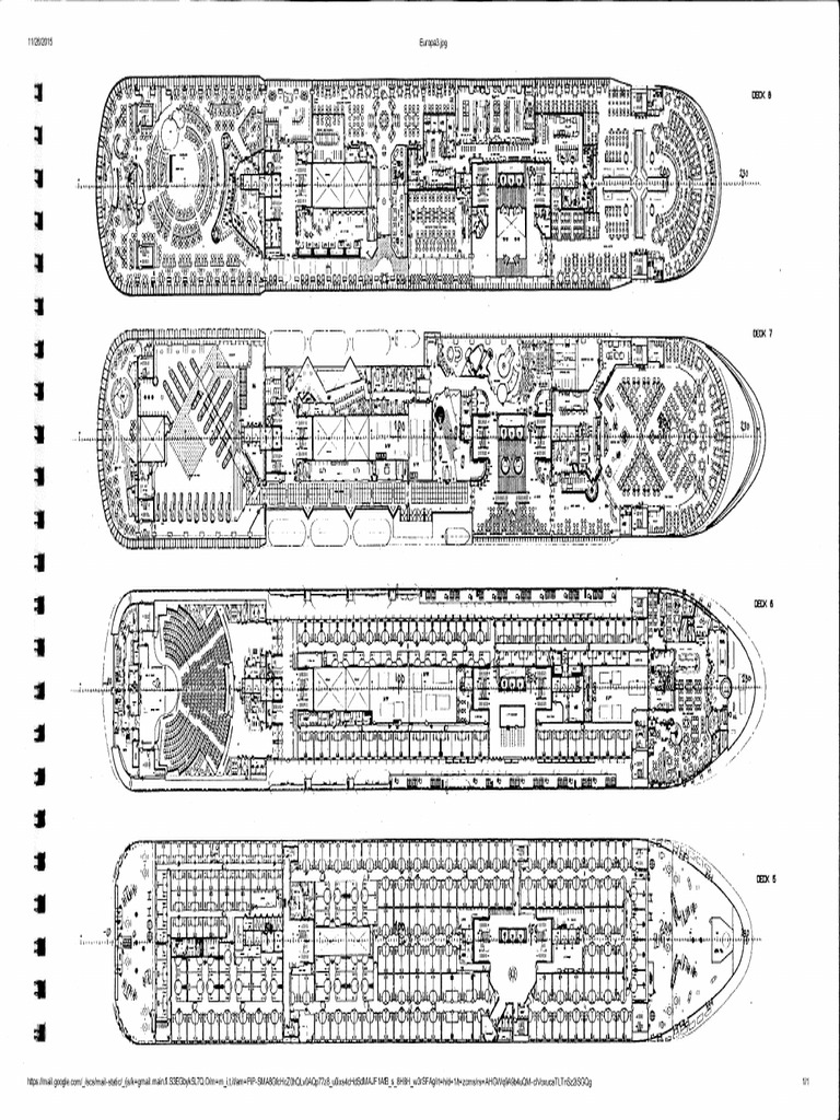 Plans Silja Europa | PDF