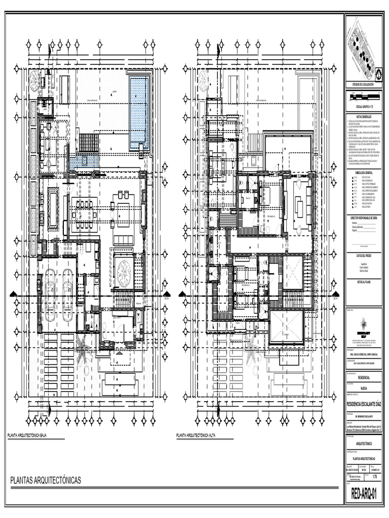 RED-ARQ-01 (Plantas Arquitectónicas) | PDF