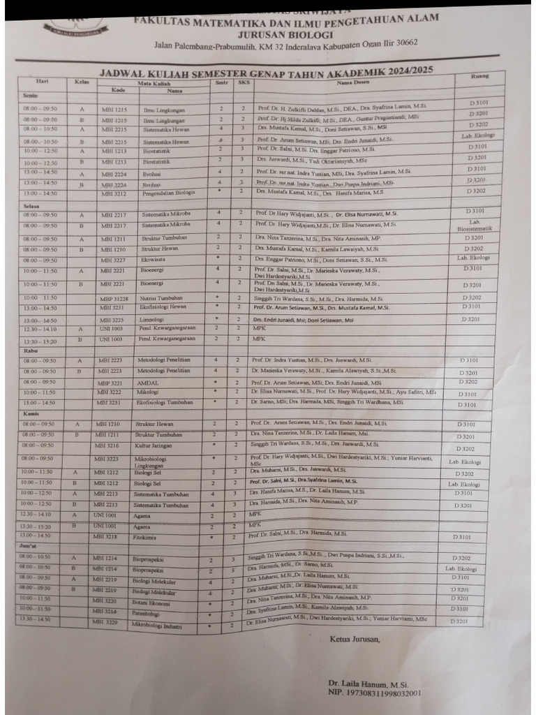 Jadwal Terbaru & Fix | PDF
