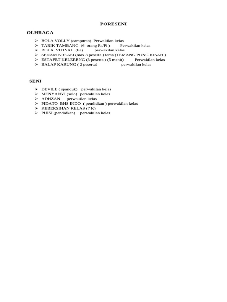 Proposal Porseni 2024 | PDF