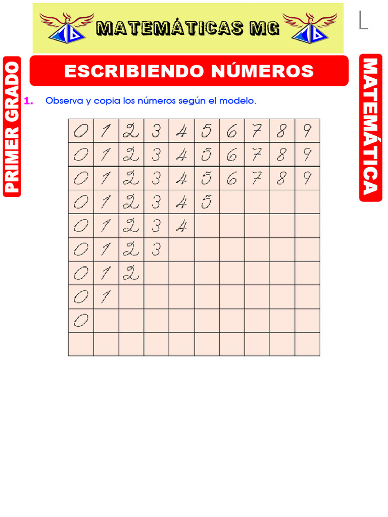 Números Del 1 Al 9 para | PDF