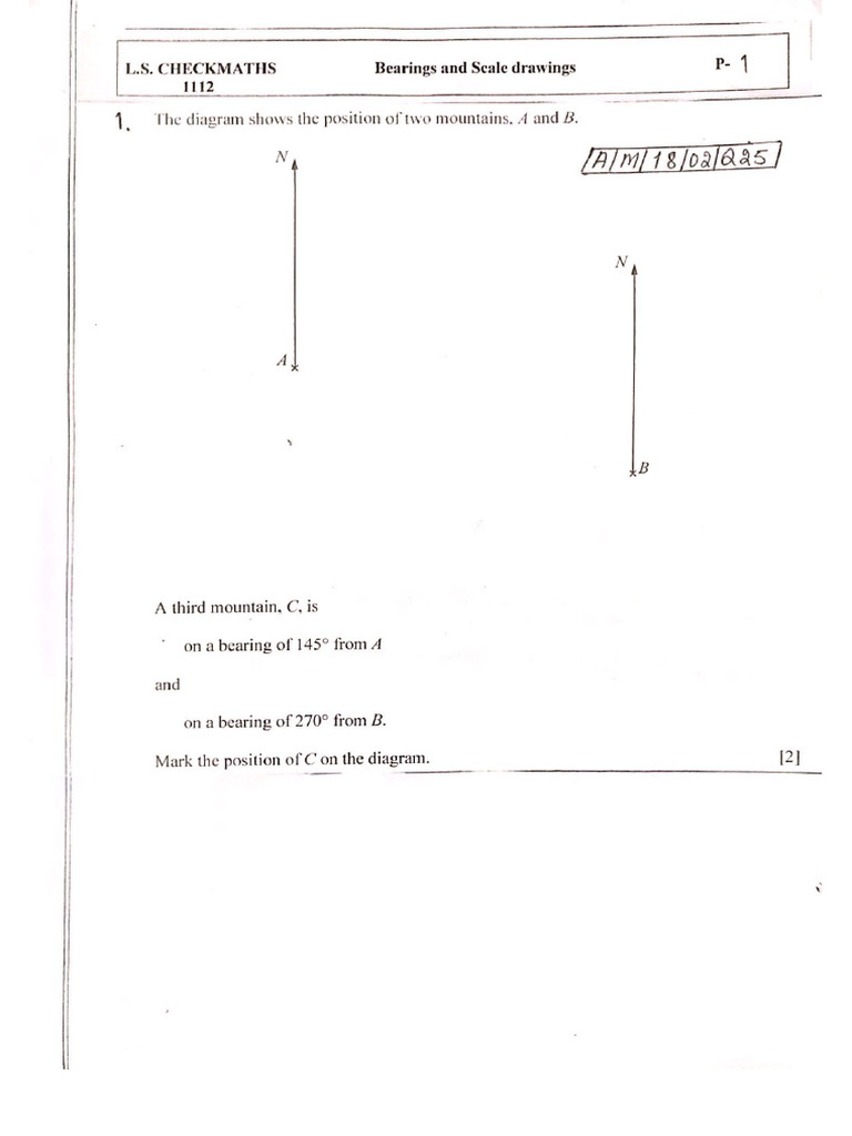 ls-1112-bearings-and-scale-drawings worksheet | PDF