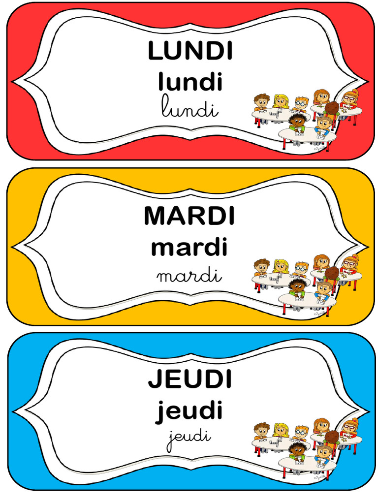 Calendrier des mois et jours | PDF