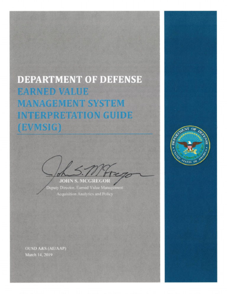 1_DoD_EVMSIG_14MAR2019 | PDF | Business